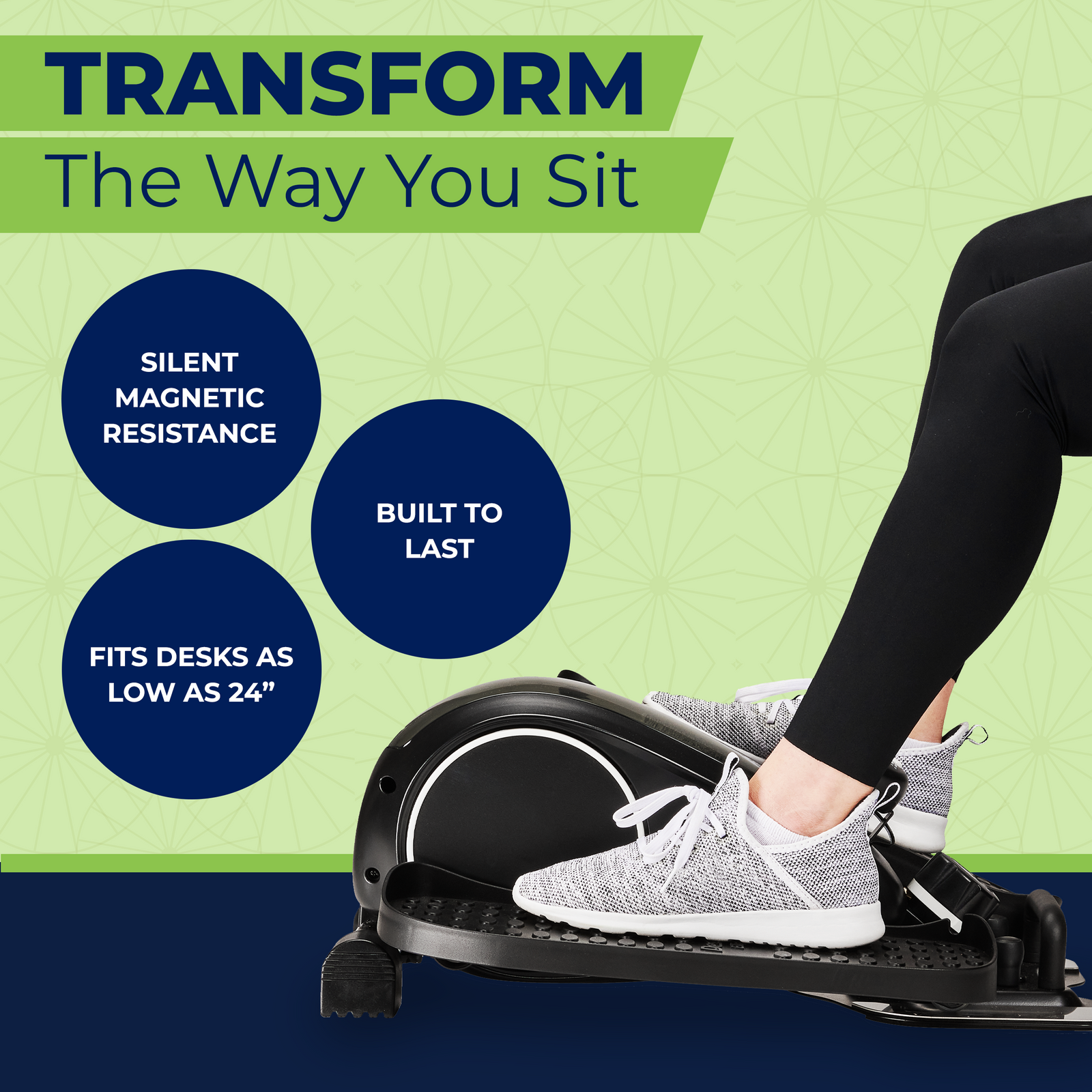DeskCycle by VIVO Under Desk Elliptical Leg Exerciser – VIVO - desk ...