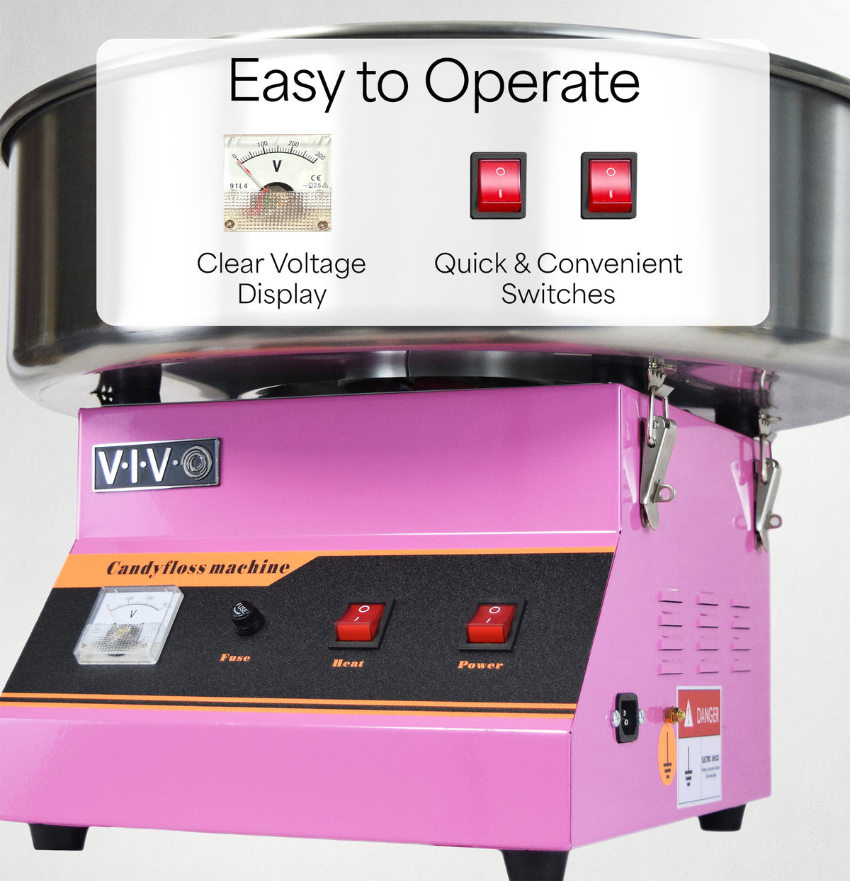 Electric Commercial Cotton Candy Machine – VIVO - desk solutions ...