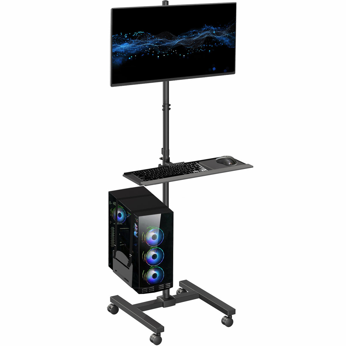 Mobile Computer Workstation – VIVO - desk solutions, screen mounting ...