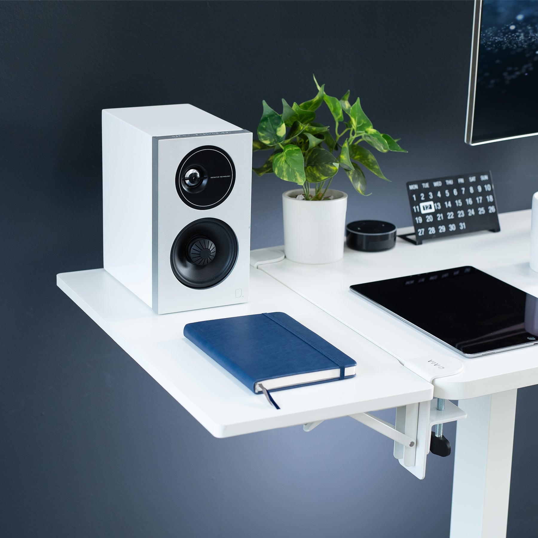 Clamp-on Desk Extension – VIVO - desk solutions, screen mounting, and more