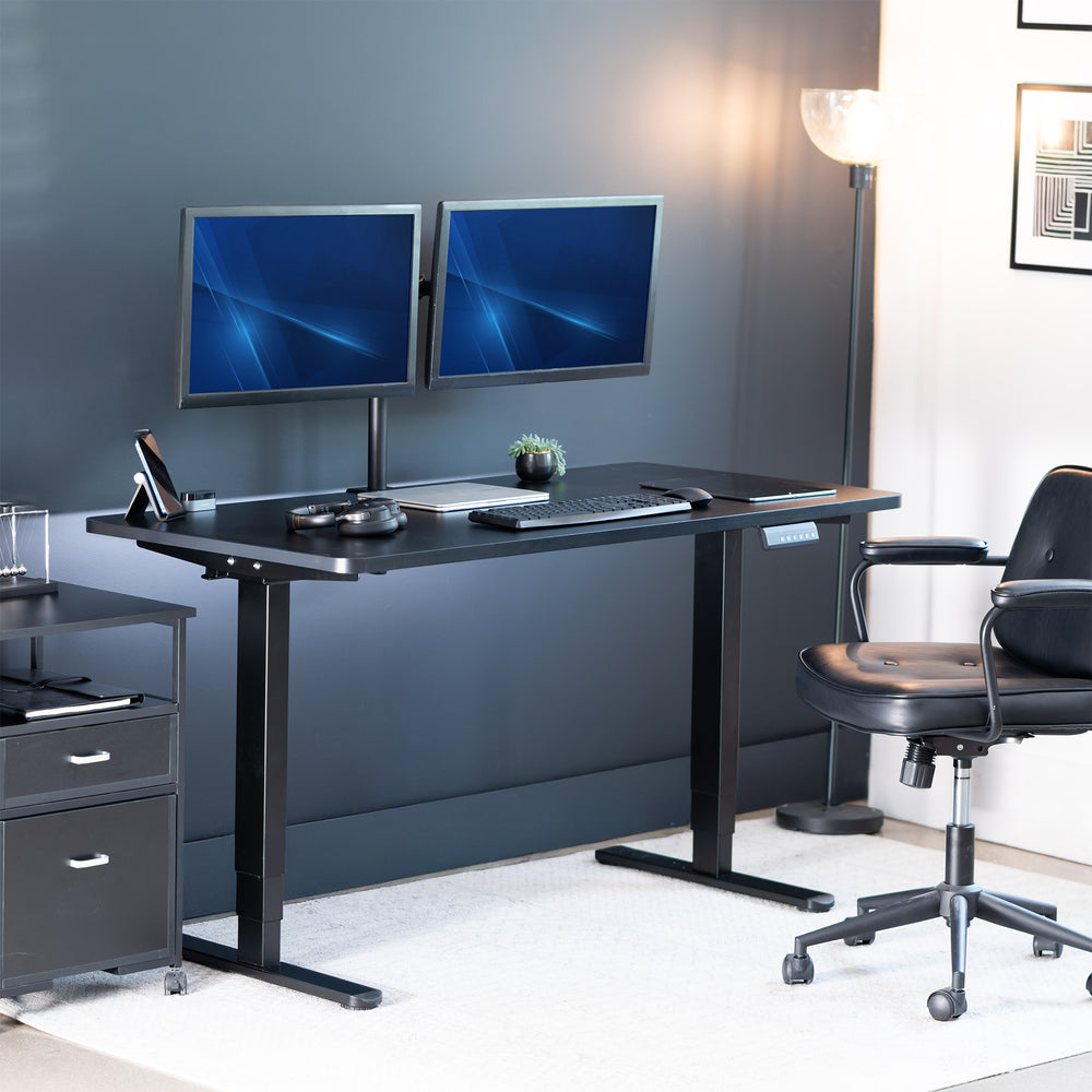 2B Solid Top Series - Dual Motor Electric Desk with Push Button Memory ...