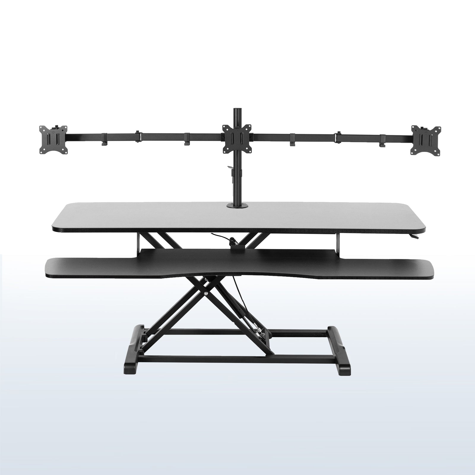 Extra Large Desk Riser with Triple Monitor Mount – VIVO - desk ...