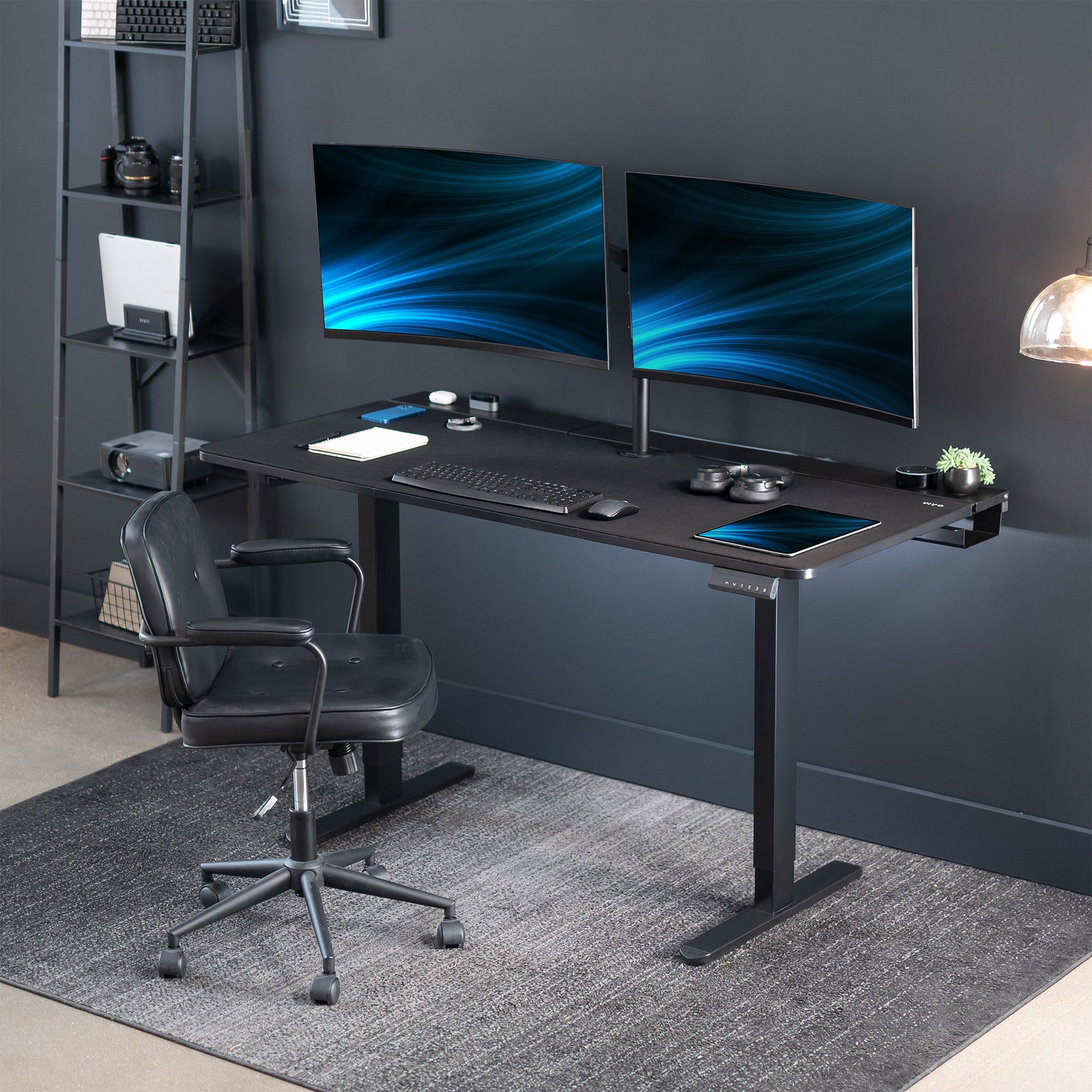 E2B-P3B Series - Dual Motor Electric Desk with Concealed Cable Table T ...