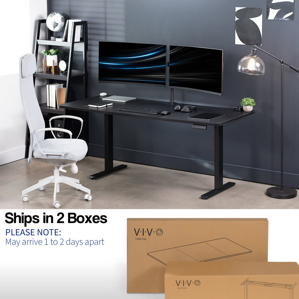 E2 Series - 71" x 30" Dual Motor Electric Desk – VIVO - desk solutions ...