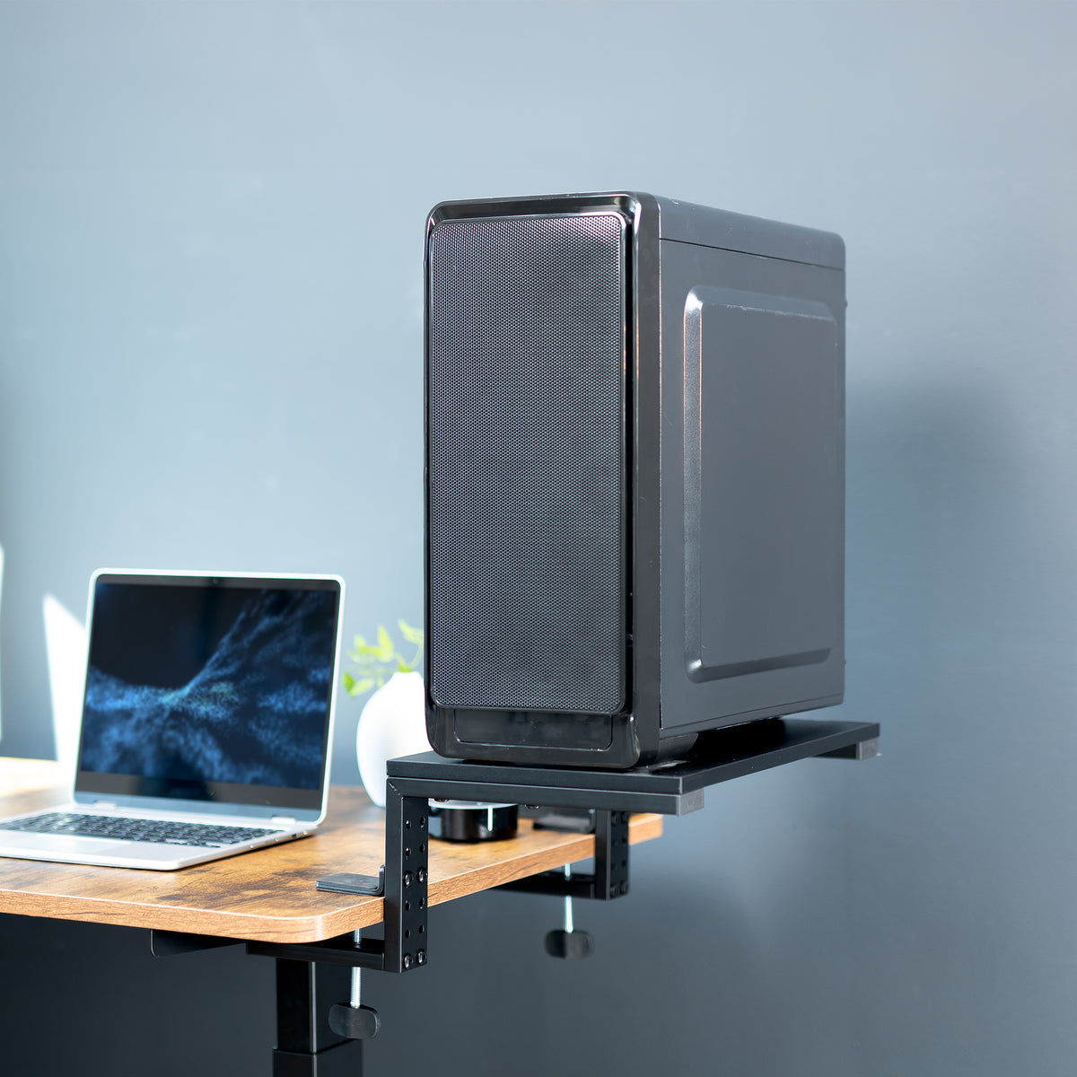 Clamp-on Versatile Desktop Shelf Riser – VIVO - desk solutions, screen ...