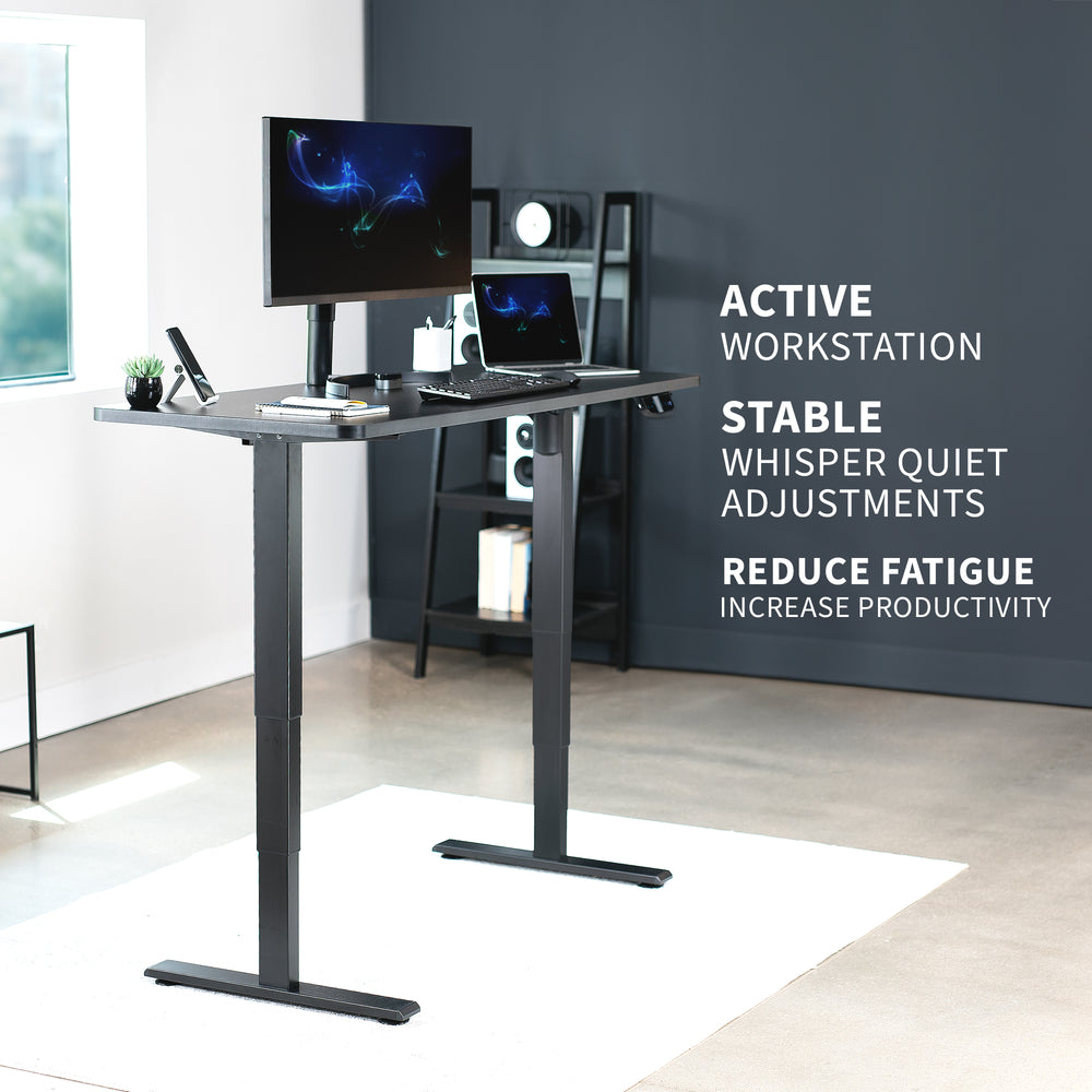 Electric Single Motor Desk Frame with Touch Screen Memory Controller ...