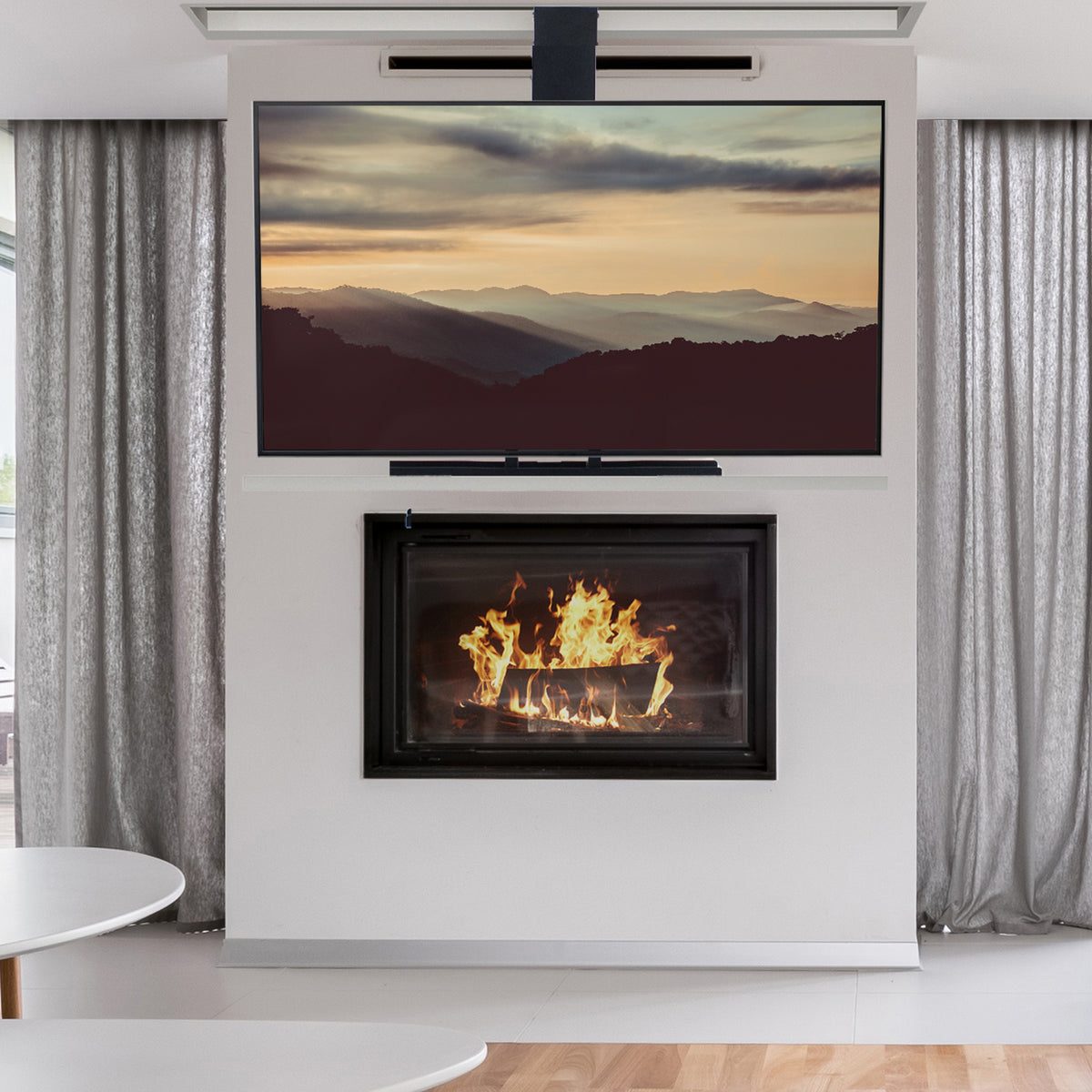 Motorized Drop Down 32” to 55” TV Mount with Remote Control – VIVO ...