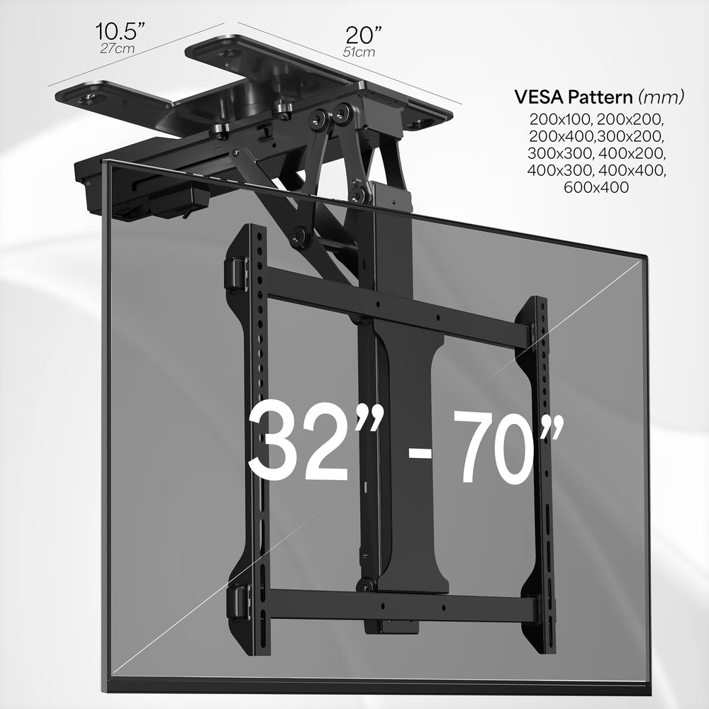 Electric Flip Down / Swivel Ceiling 32” to 70” TV Mount – VIVO - desk ...