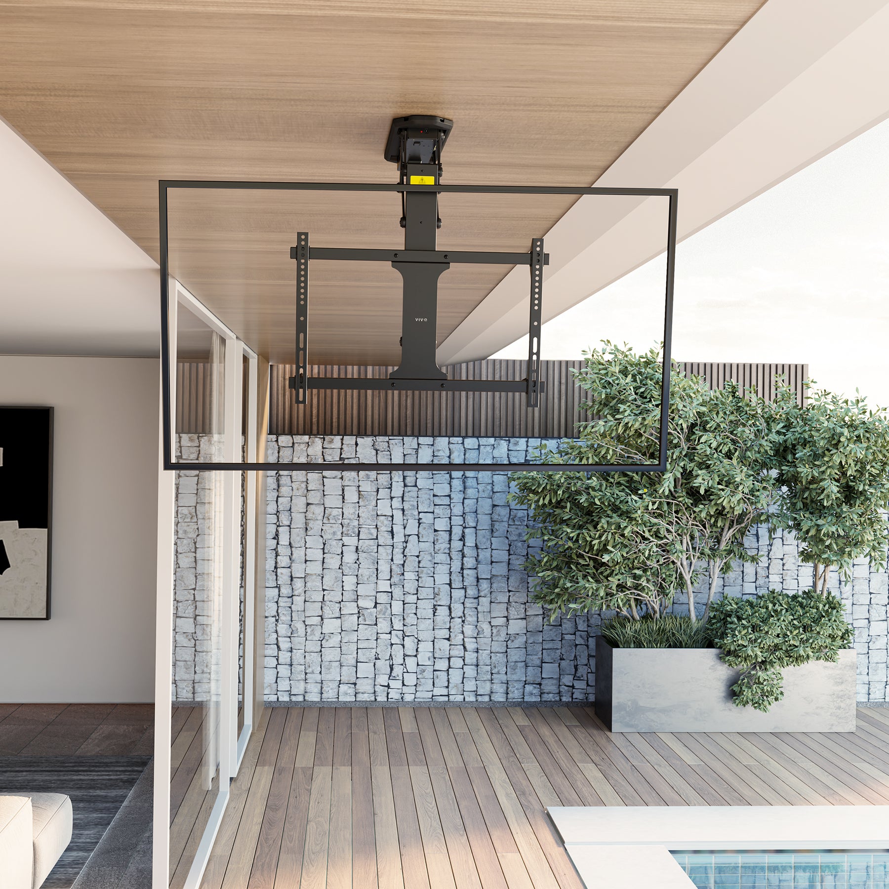 Electric Flip Down Ceiling Mount for 32” to 70” TVs – VIVO - desk ...