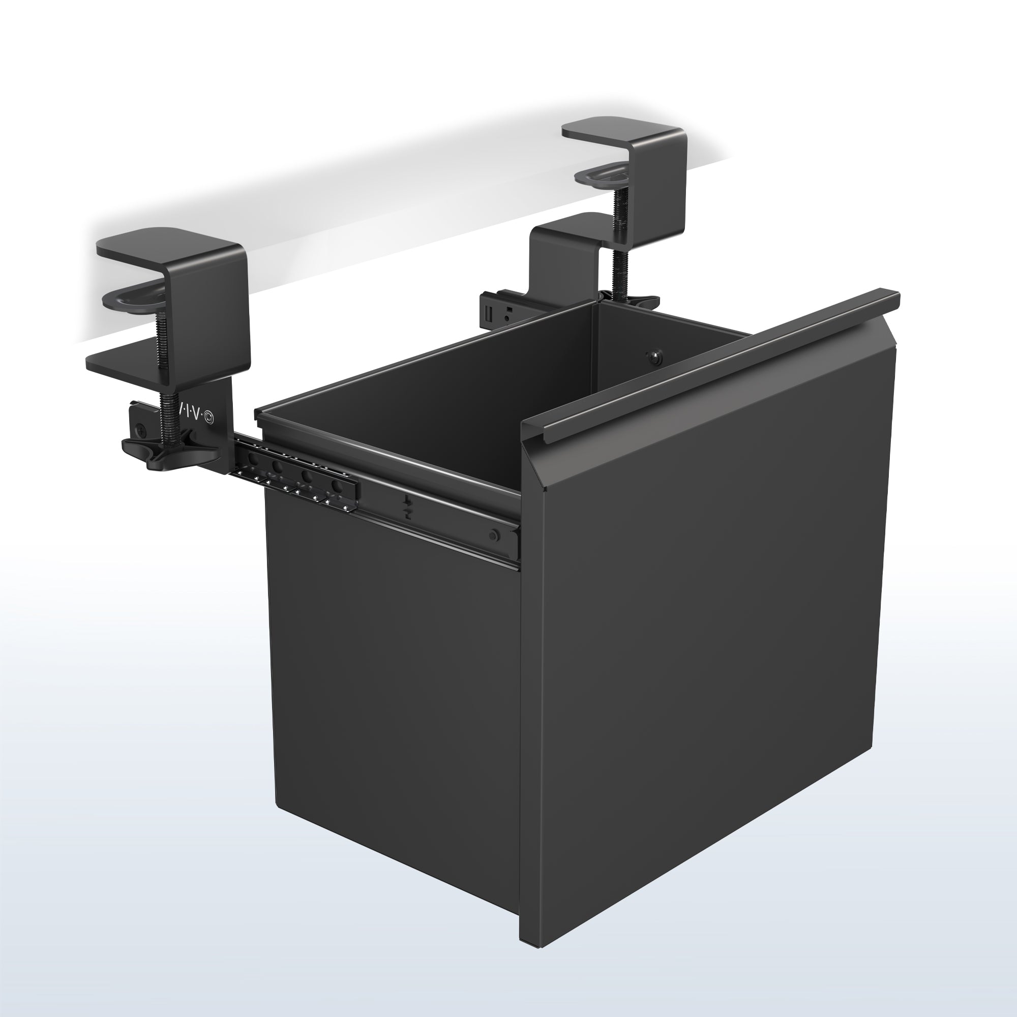 Clamp-on Under Desk Filing Cabinet – VIVO - desk solutions, screen ...