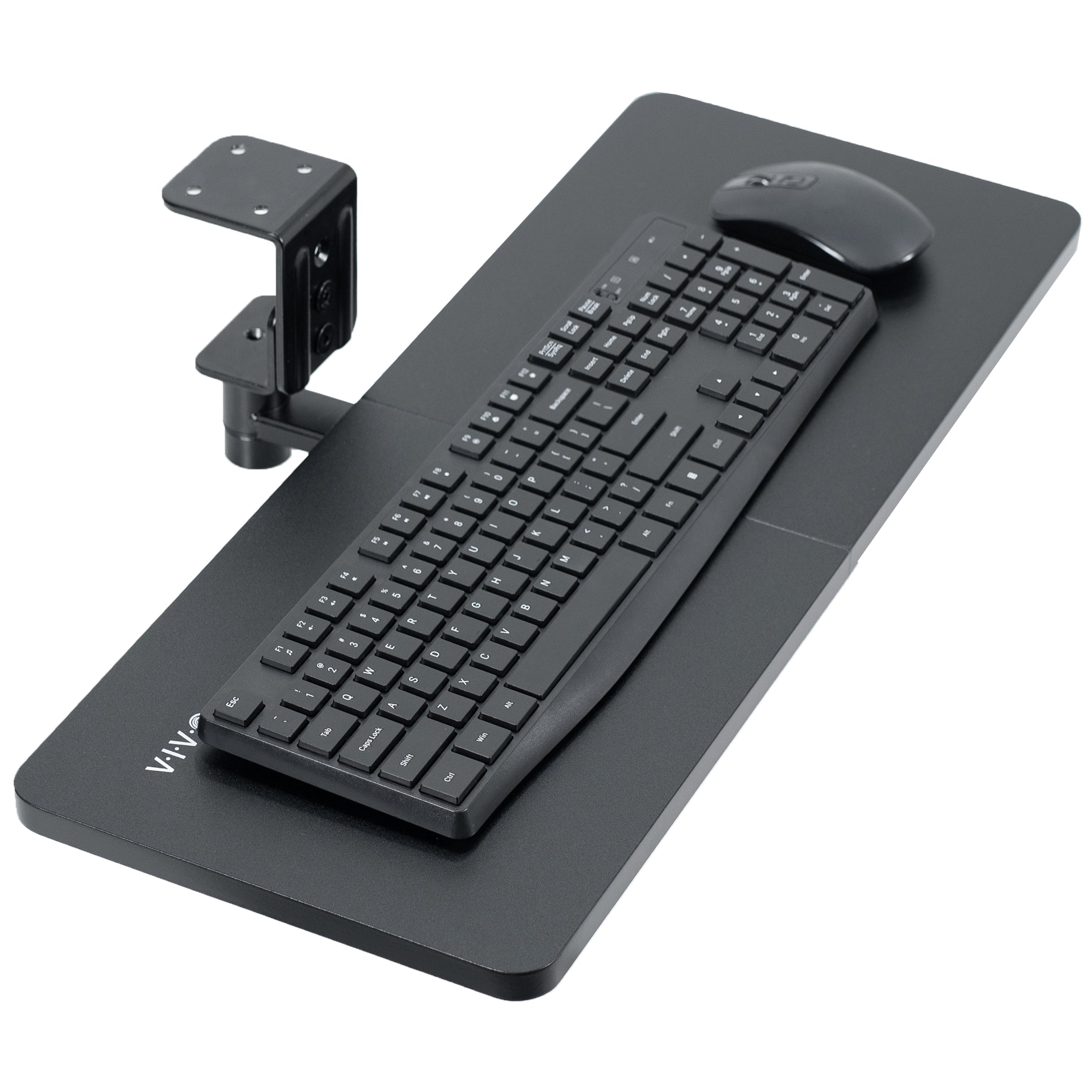 Black Under Desk Rotating Keyboard Tray – VIVO - desk solutions, screen ...
