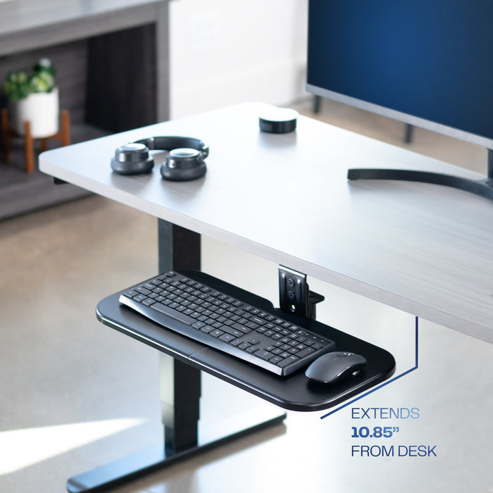Under Desk Rotating Keyboard Tray – VIVO - desk solutions, screen ...