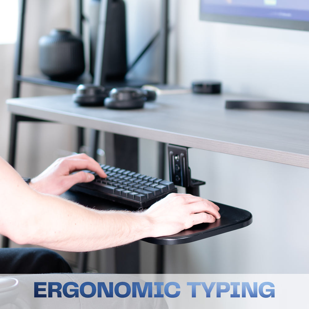 Under Desk Rotating Keyboard Tray – VIVO - desk solutions, screen ...