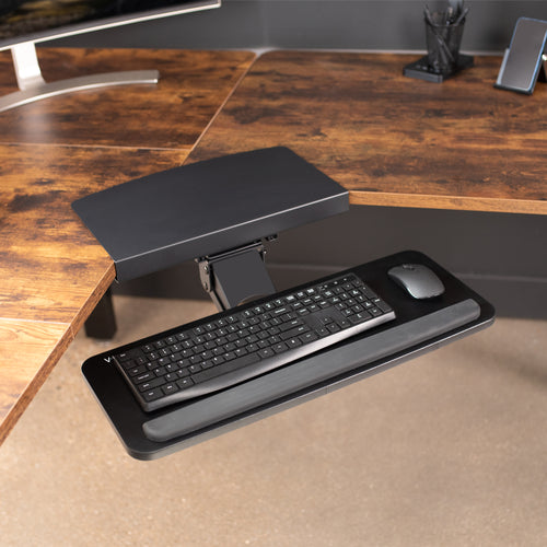 Corner Desk Keyboard Tray – VIVO - desk solutions, screen mounting, and ...