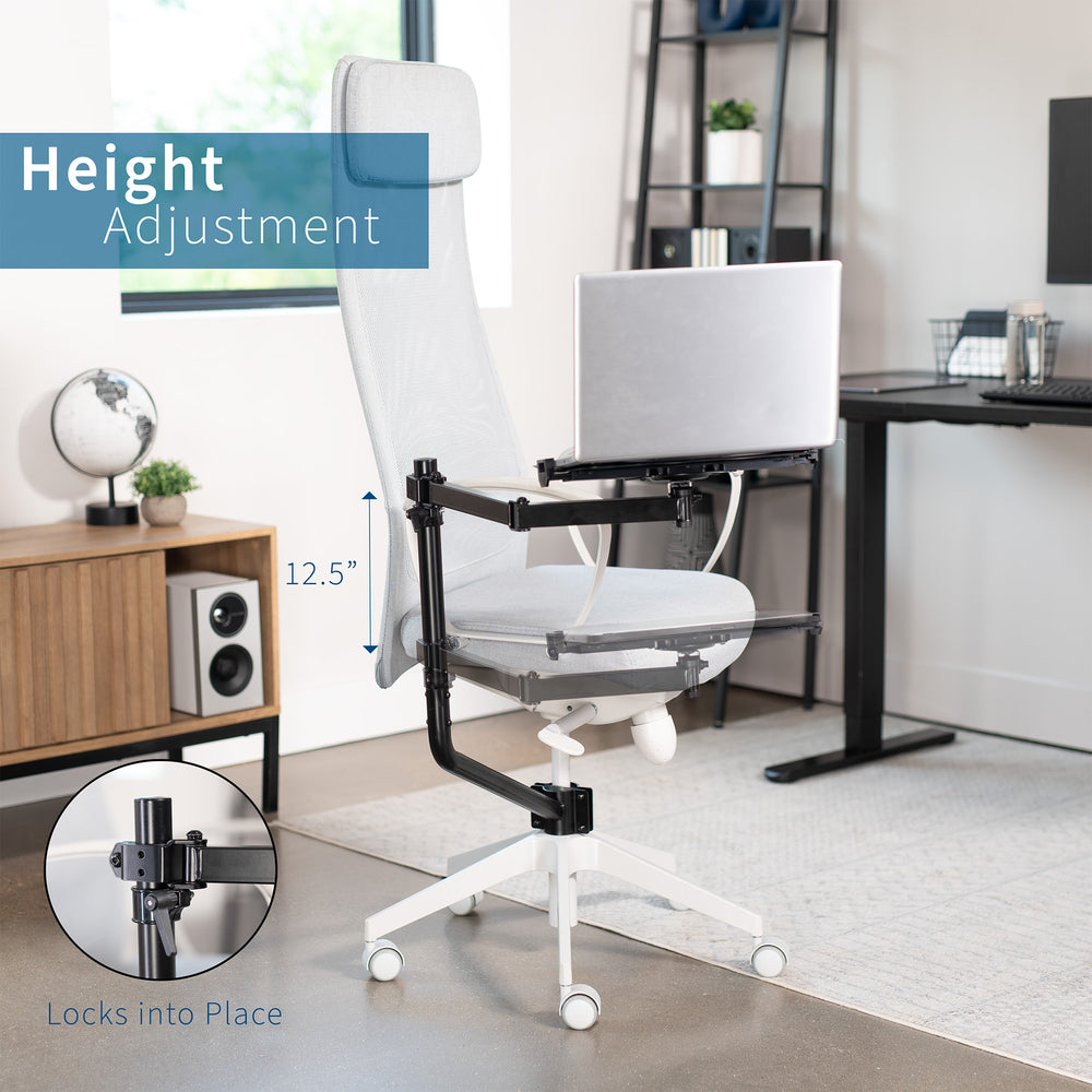 Office Chair Mounted Laptop Tray – VIVO - desk solutions, screen ...