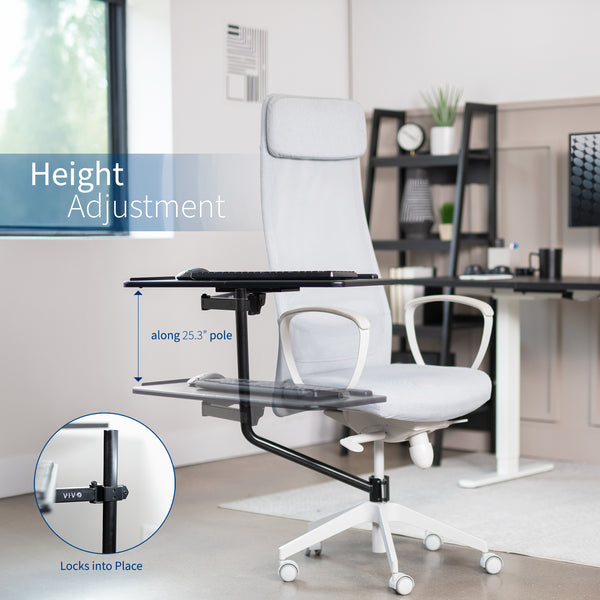 Office Chair Mounted Keyboard Tray – VIVO - desk solutions, screen ...
