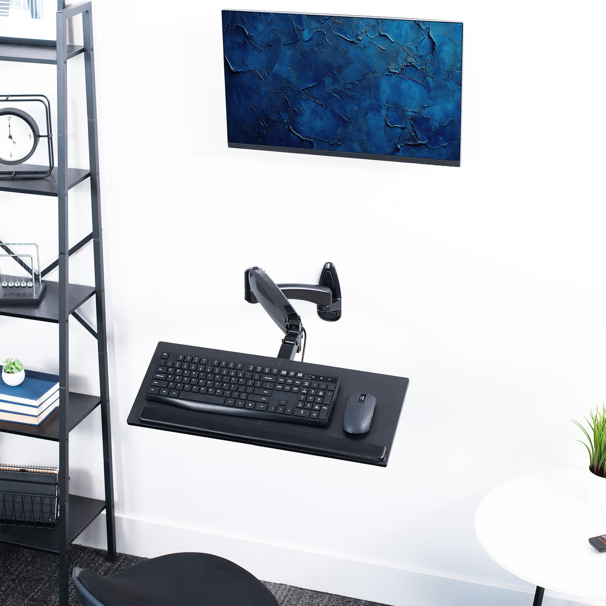 Pneumatic Wall Mounted Keyboard Tray – VIVO - desk solutions, screen ...