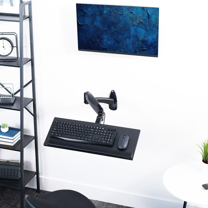 Pneumatic Wall Mounted Keyboard Tray – VIVO - desk solutions, screen ...