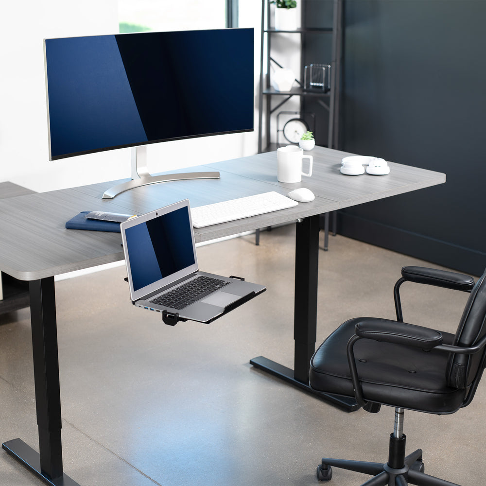 Single Clamp Rotating Laptop Tray – VIVO - desk solutions, screen ...