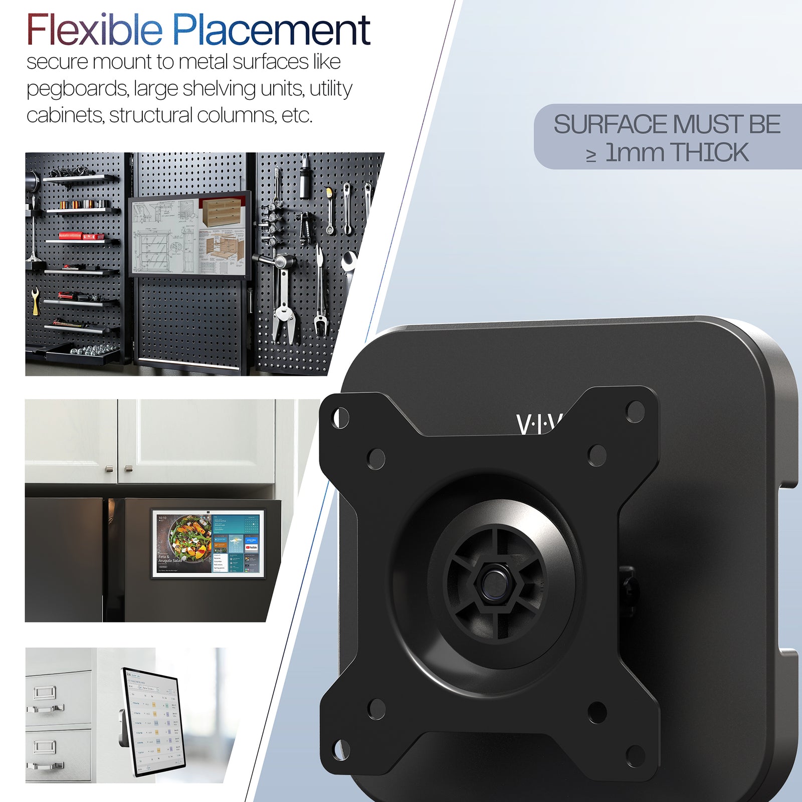 Magnetic Monitor Mount – VIVO - desk solutions, screen mounting, and more