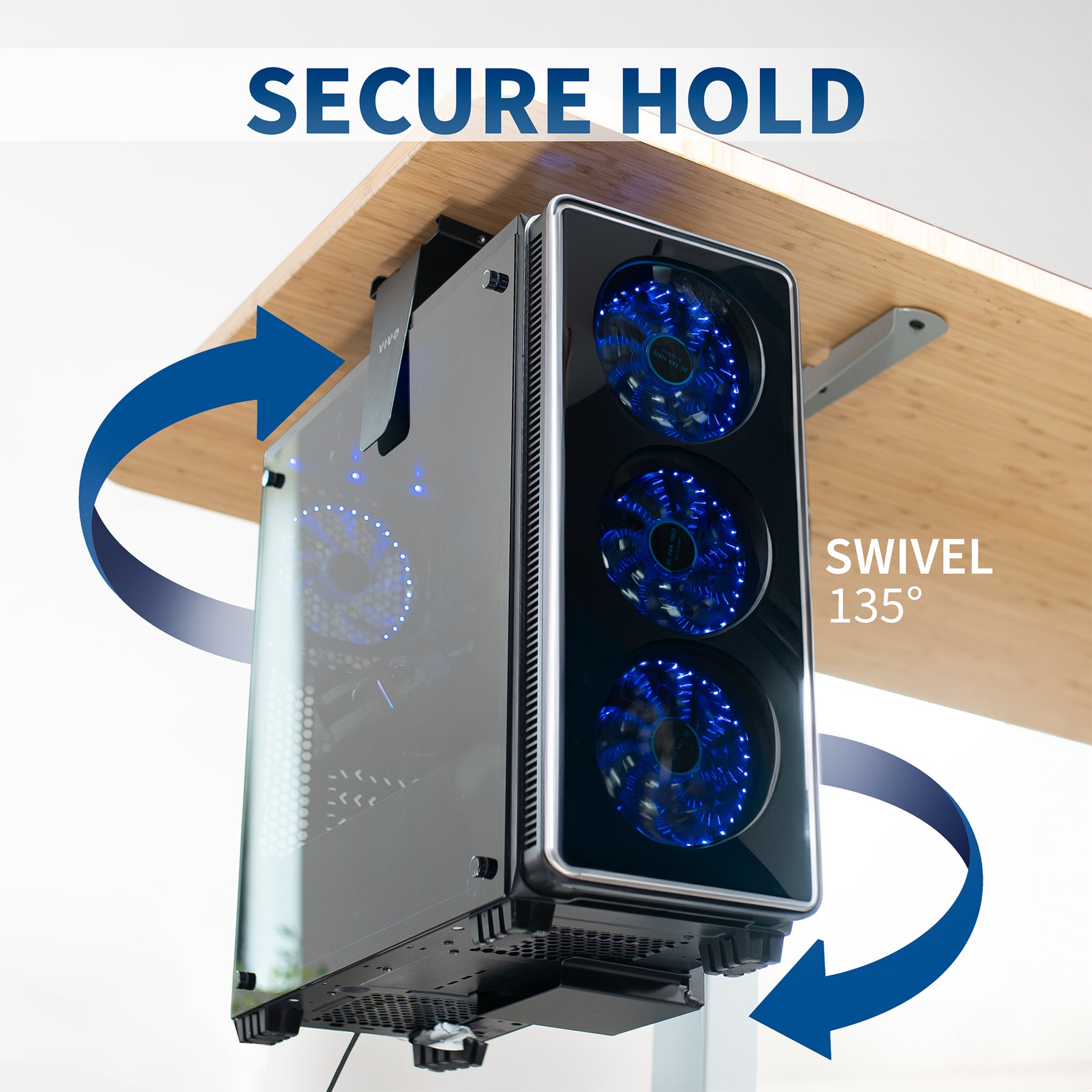 Under Desk and Wall PC Mount – VIVO - desk solutions, screen mounting ...