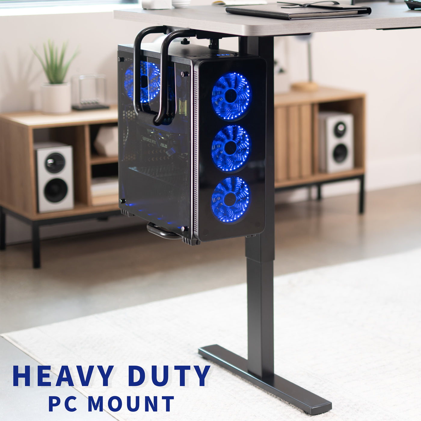 Heavy Duty Under Desk PC Mount – VIVO - desk solutions, screen mounting ...