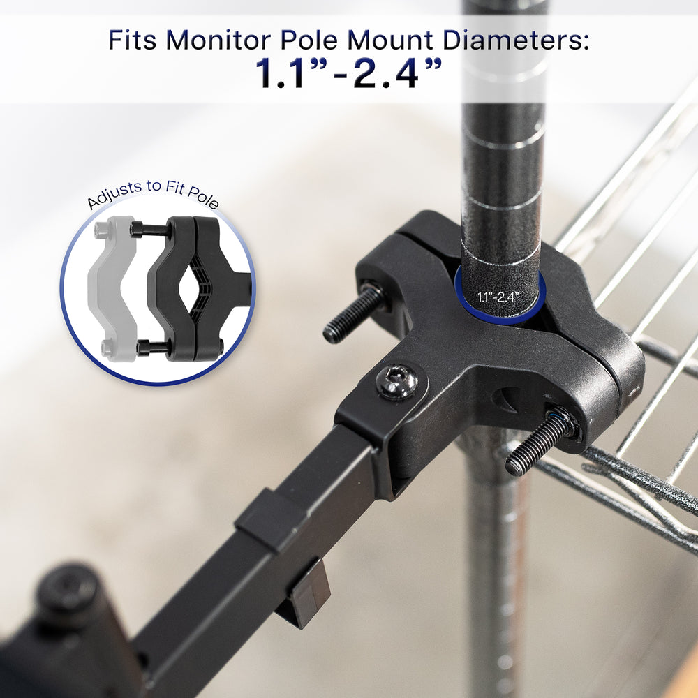 Pole Mount Tilting Keyboard Tray – VIVO - desk solutions, screen ...