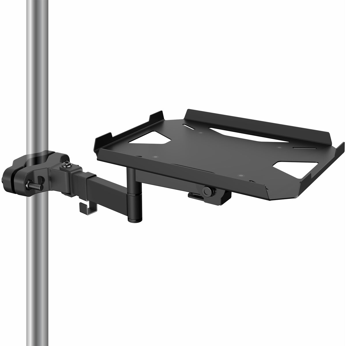 Pole Mount Shelf with Articulating Arm – VIVO - desk solutions, screen ...