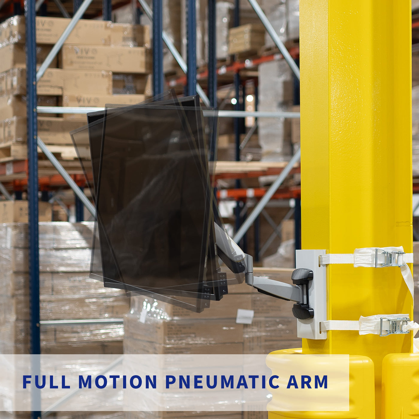 Exposed Column Pneumatic Arm TV Mount for 40" to 70" TVs – VIVO - desk ...