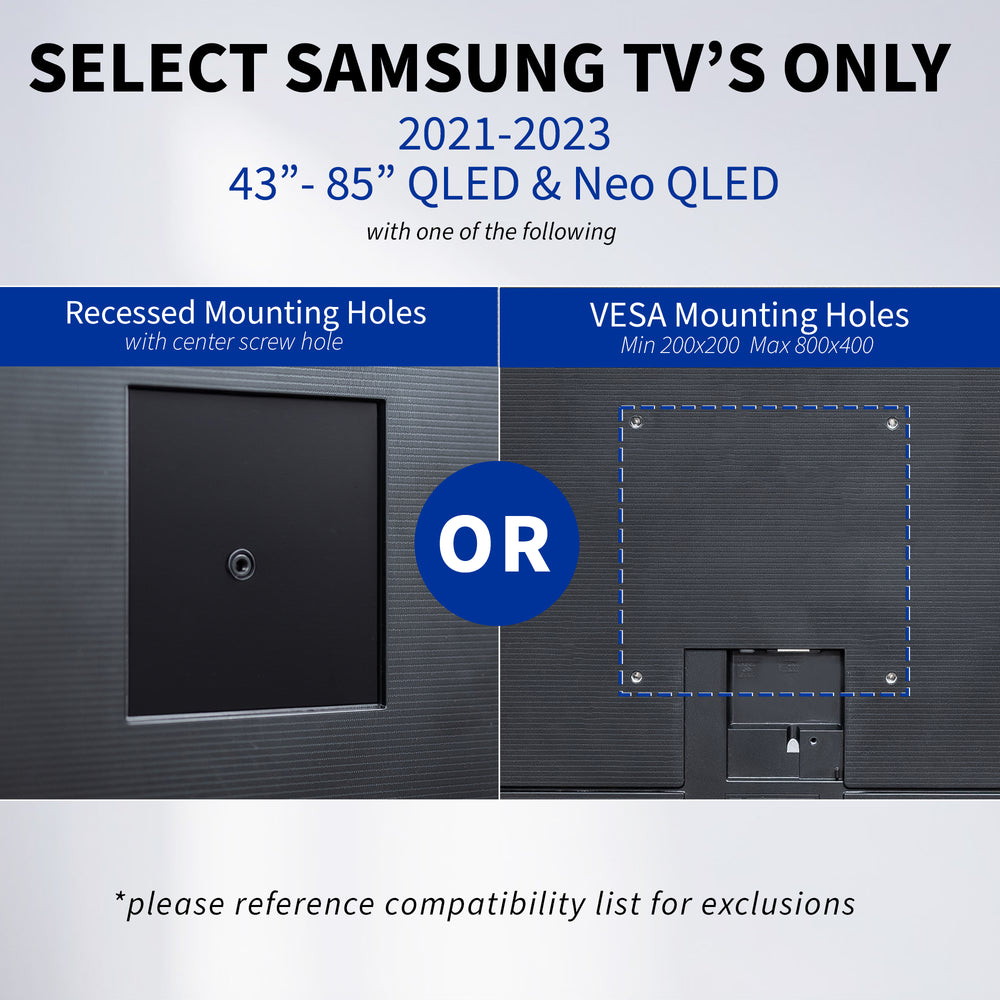 Micro Gap TV Wall Mount for Samsung Screens - 43" to 85" Screens – VIVO ...