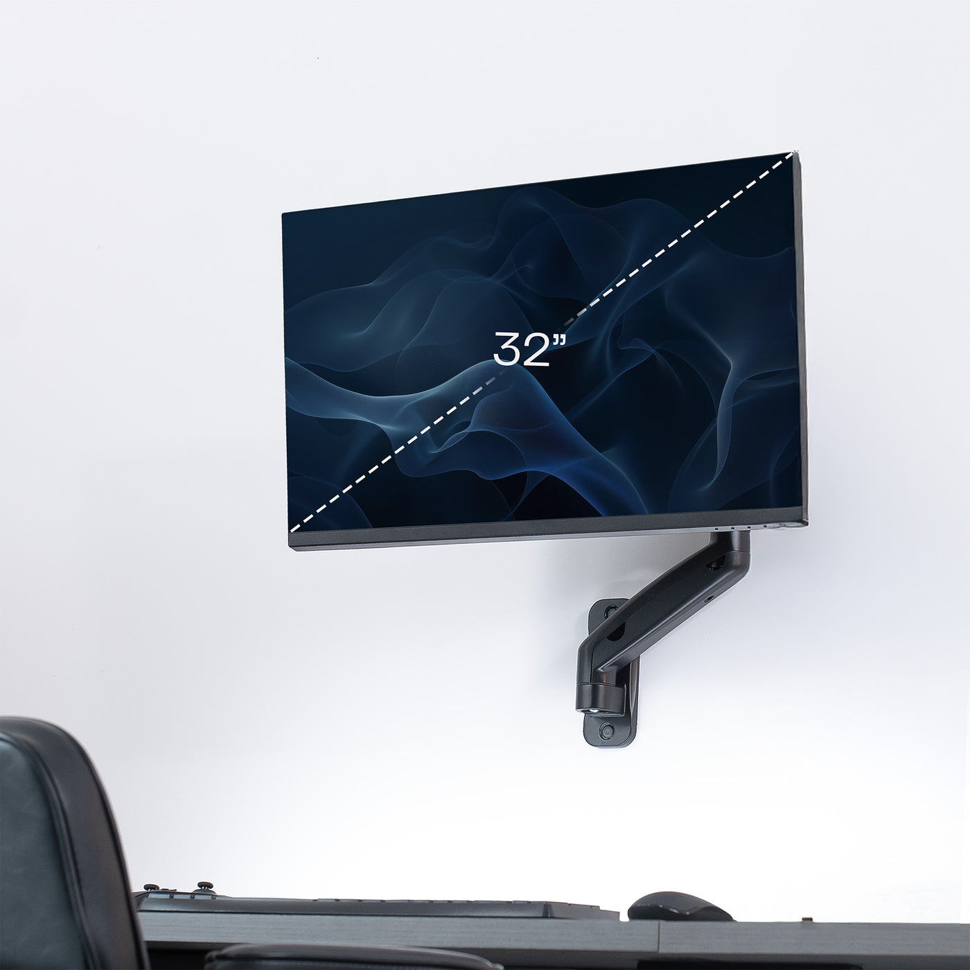 Pneumatic Arm Single Monitor Wall Mount - Up to 32" Screens – VIVO ...
