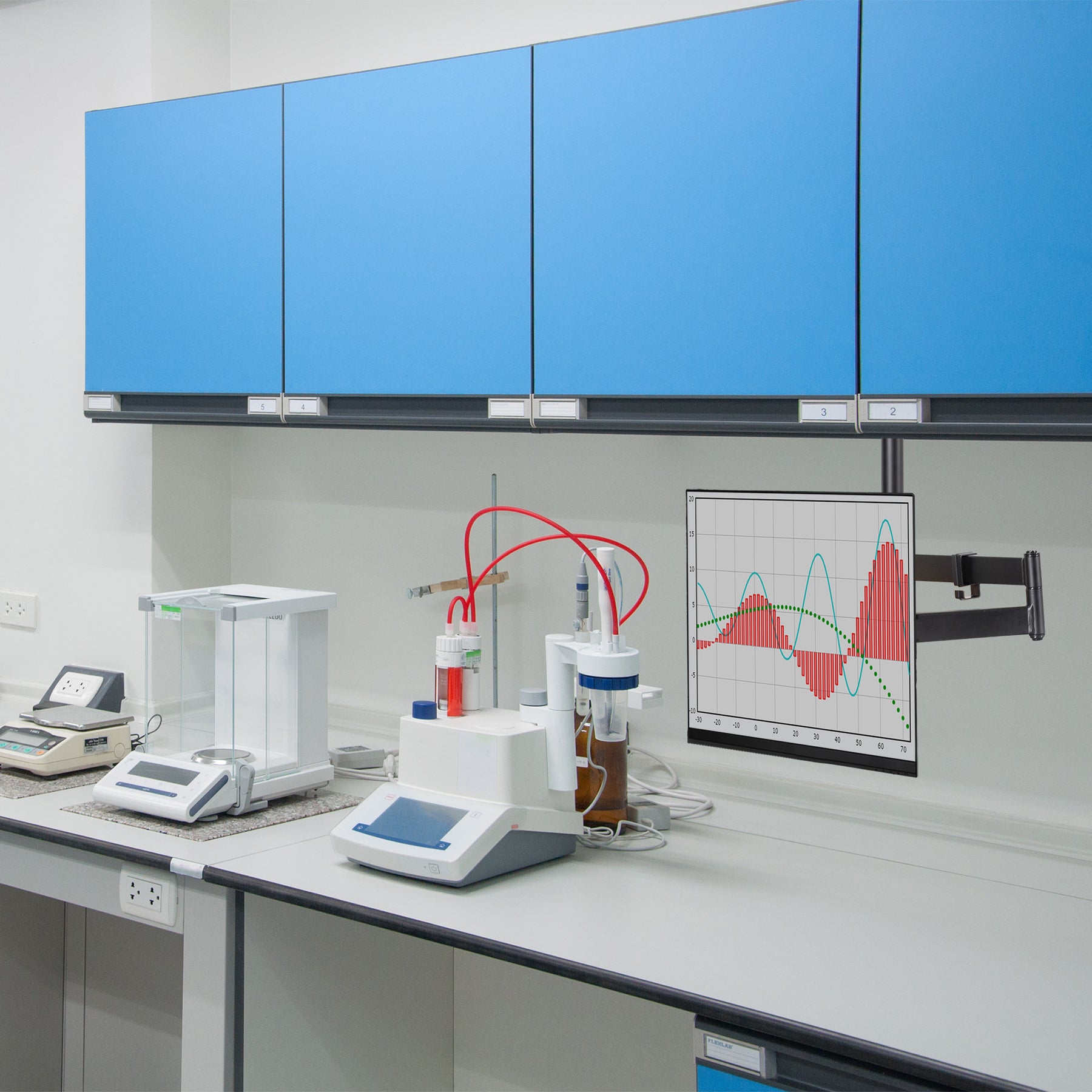 Under Cabinet Articulating Single Monitor and TV Mount – VIVO - desk ...