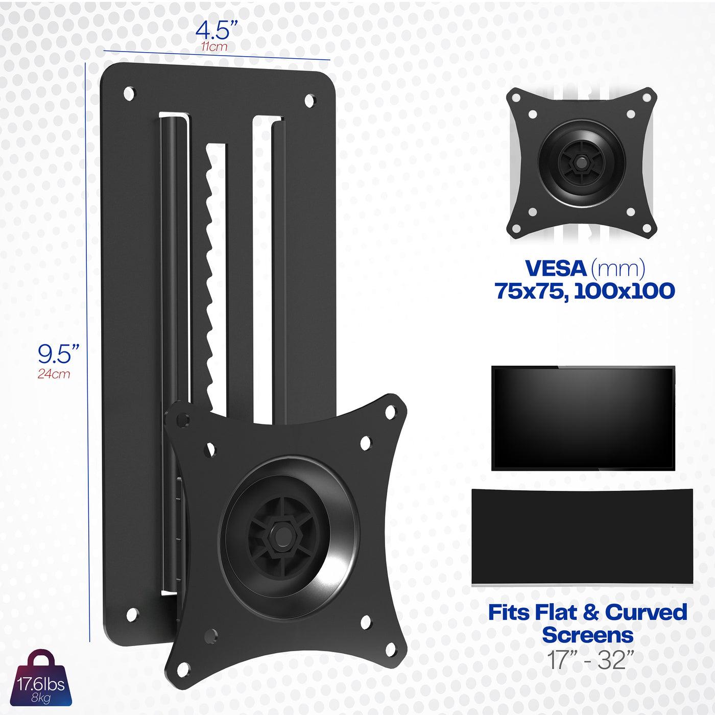 Single Monitor Wall Mount – VIVO - desk solutions, screen mounting, and ...