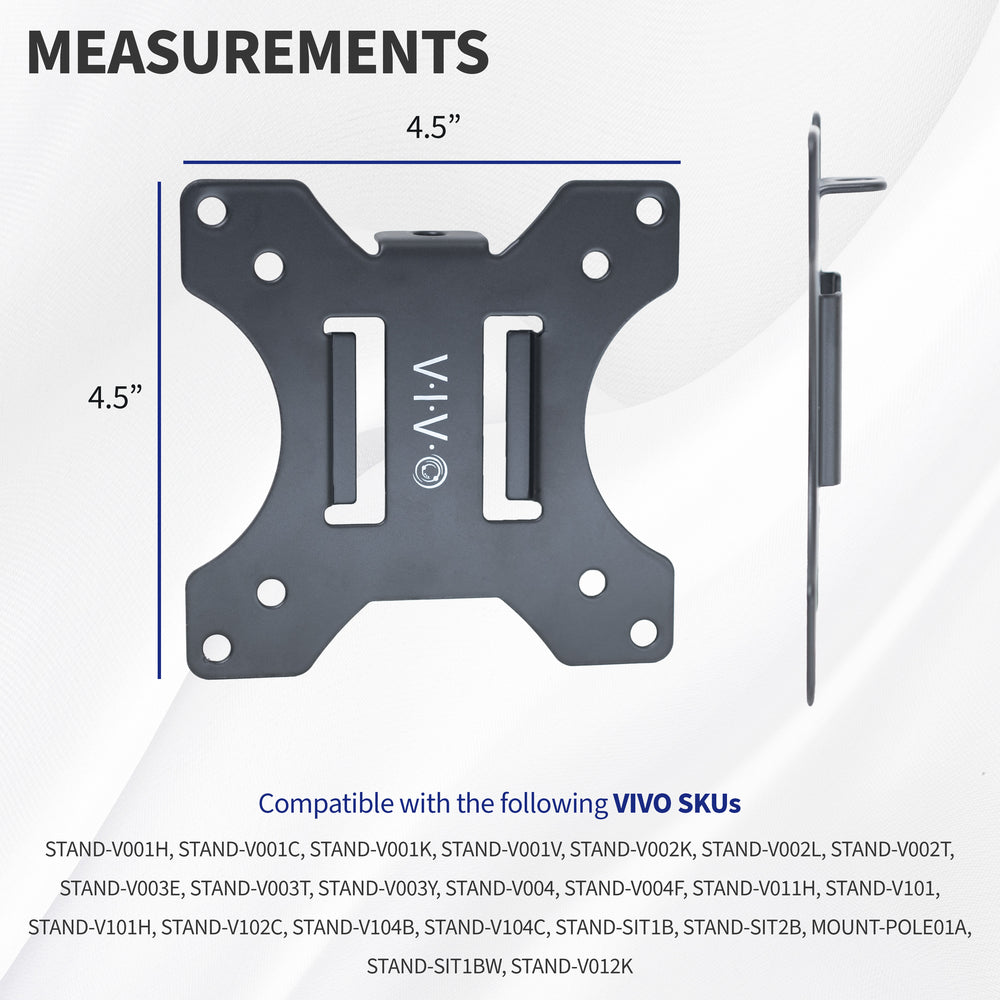 VESA Plate Kit for Monitor Stand – VIVO - desk solutions, screen ...