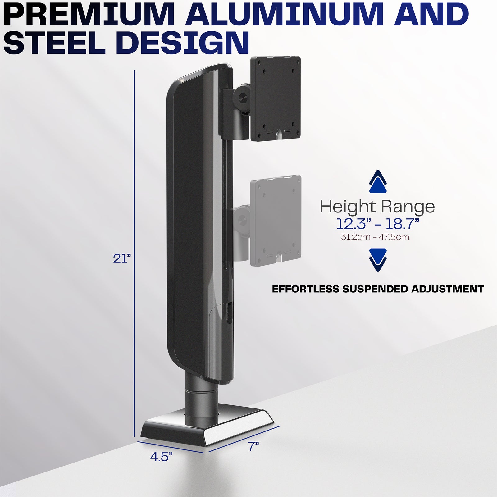 Vertical Lift Single Ultrawide Monitor Desk Mount – VIVO - desk ...