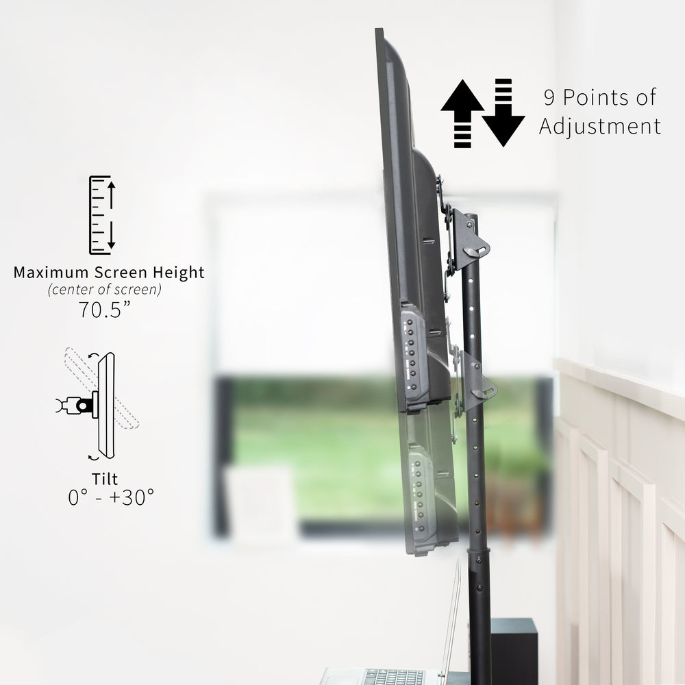 TV Stand with Shelf for Treadmills & Ellipticals for 13” to 50” TVs ...