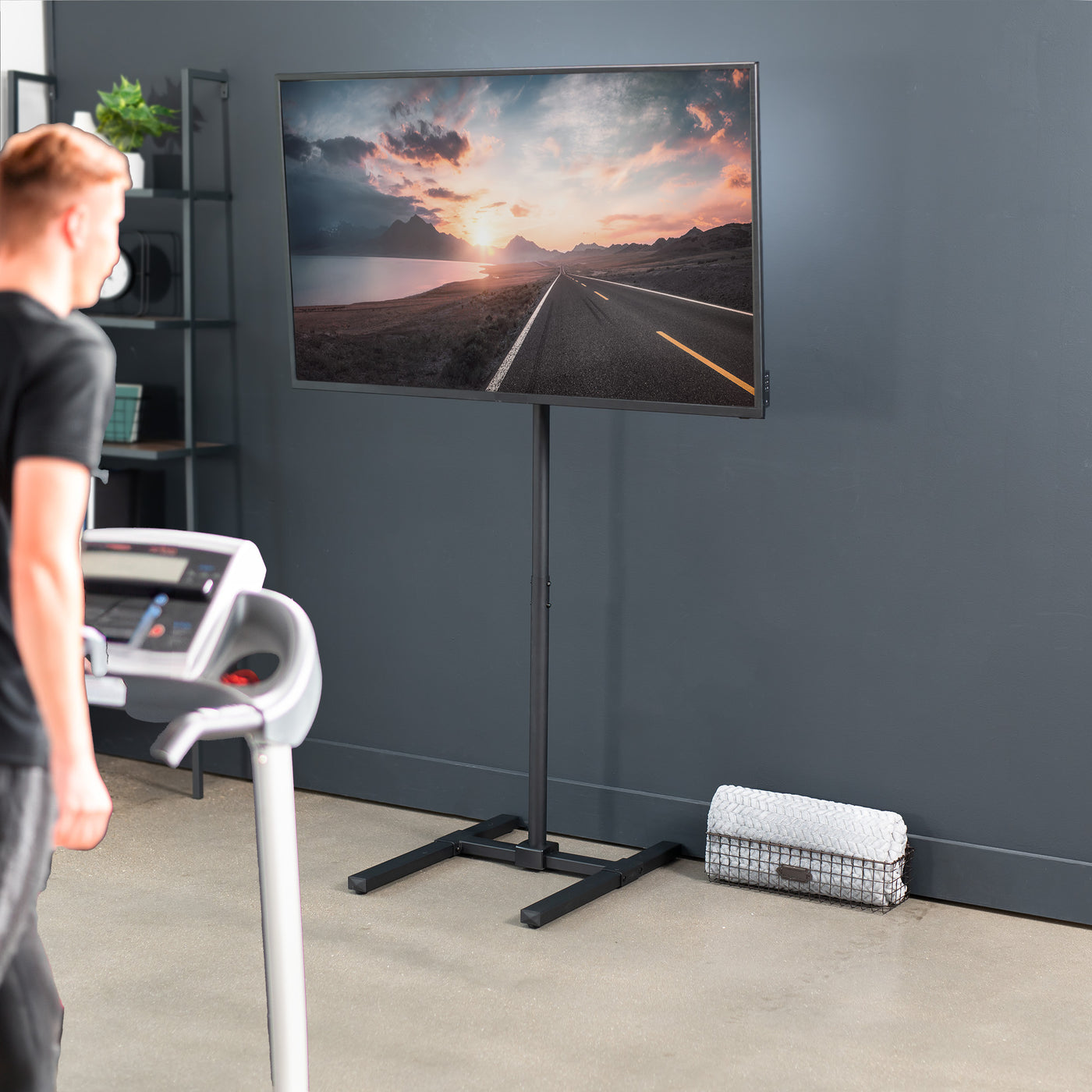TV Stand for Treadmills & Ellipticals – VIVO - desk solutions, screen ...