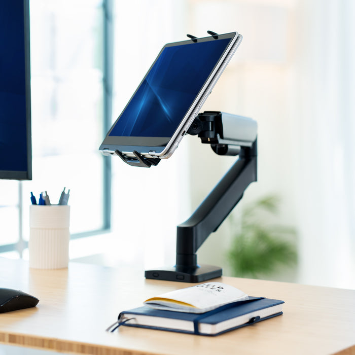 Single Mechanical Arm Desk Mount for Tablets, 2-in-1 Laptops, Portable ...