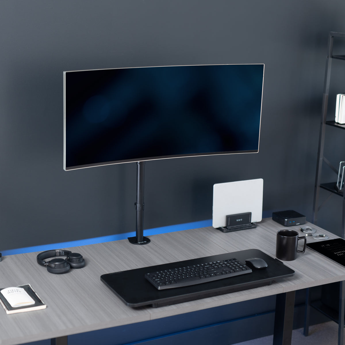 Single Monitor Extra Tall Desk Mount - Up to 38" Screens – VIVO - desk ...