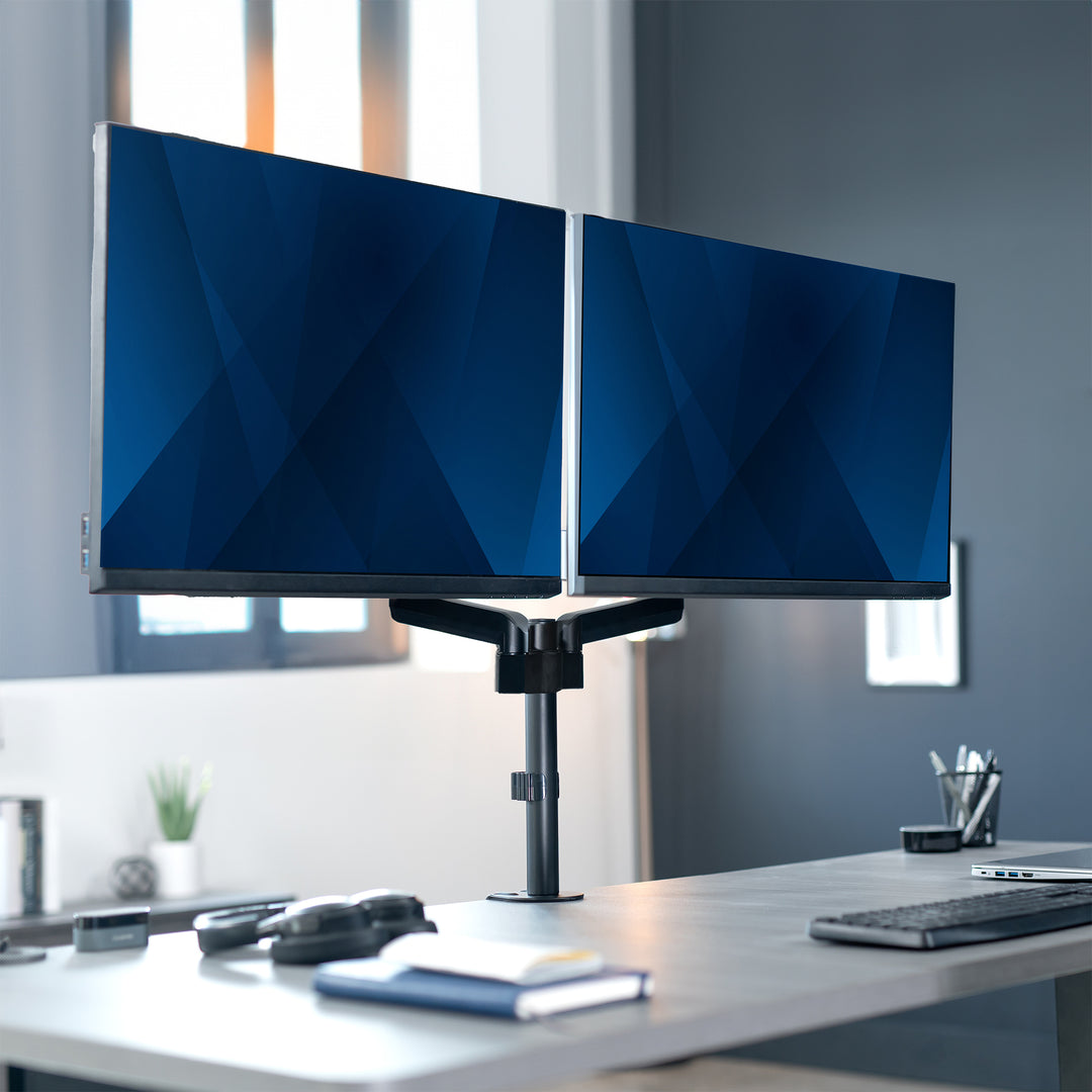 Dual Monitor Mounts – VIVO - desk solutions, screen mounting, and more