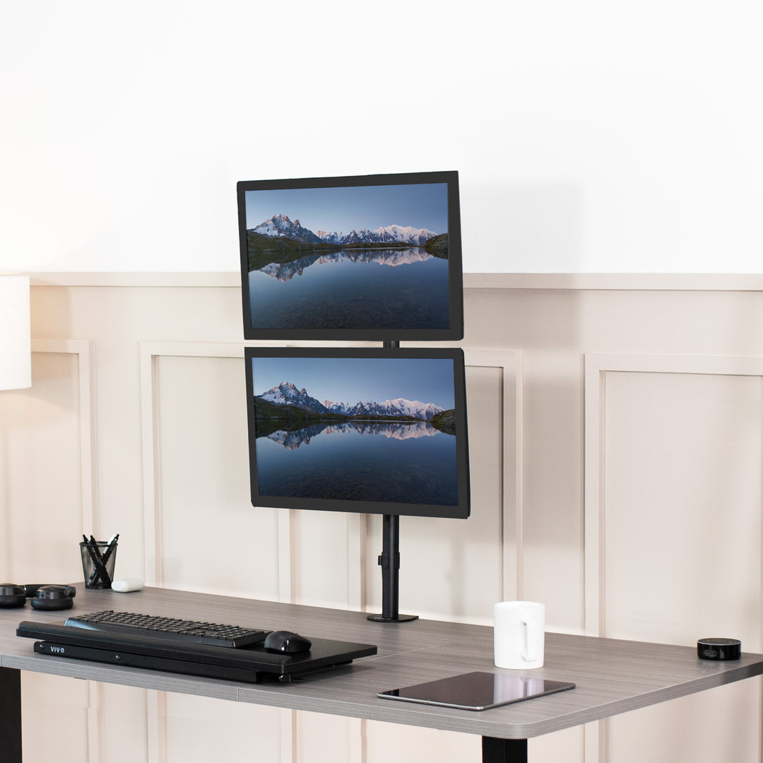 Dual Monitor Mounts – VIVO - desk solutions, screen mounting, and more