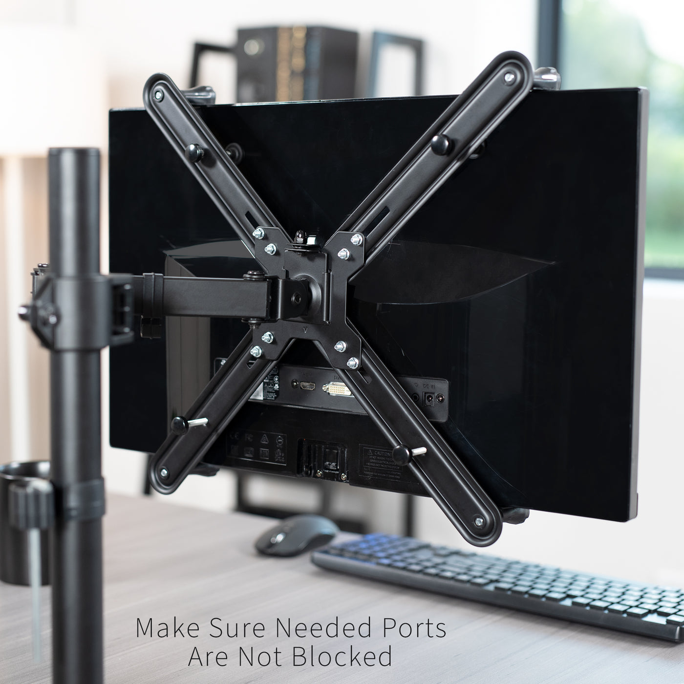 Dual Monitor Desk Mount with VESA Adapter Bracket – VIVO - desk ...