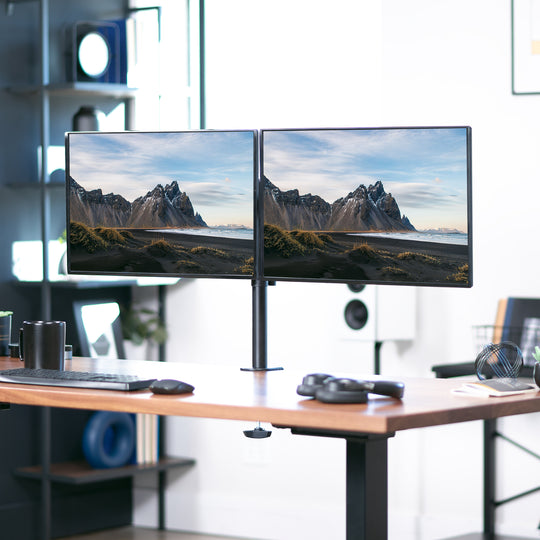 Dual Monitor Mounts – VIVO - desk solutions, screen mounting, and more