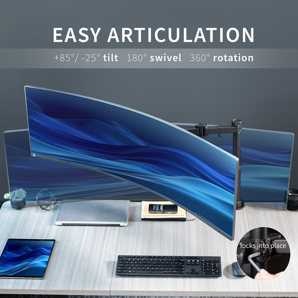 Single Ultrawide Monitor Desk Mount - Up to 49" Screens – VIVO - desk ...
