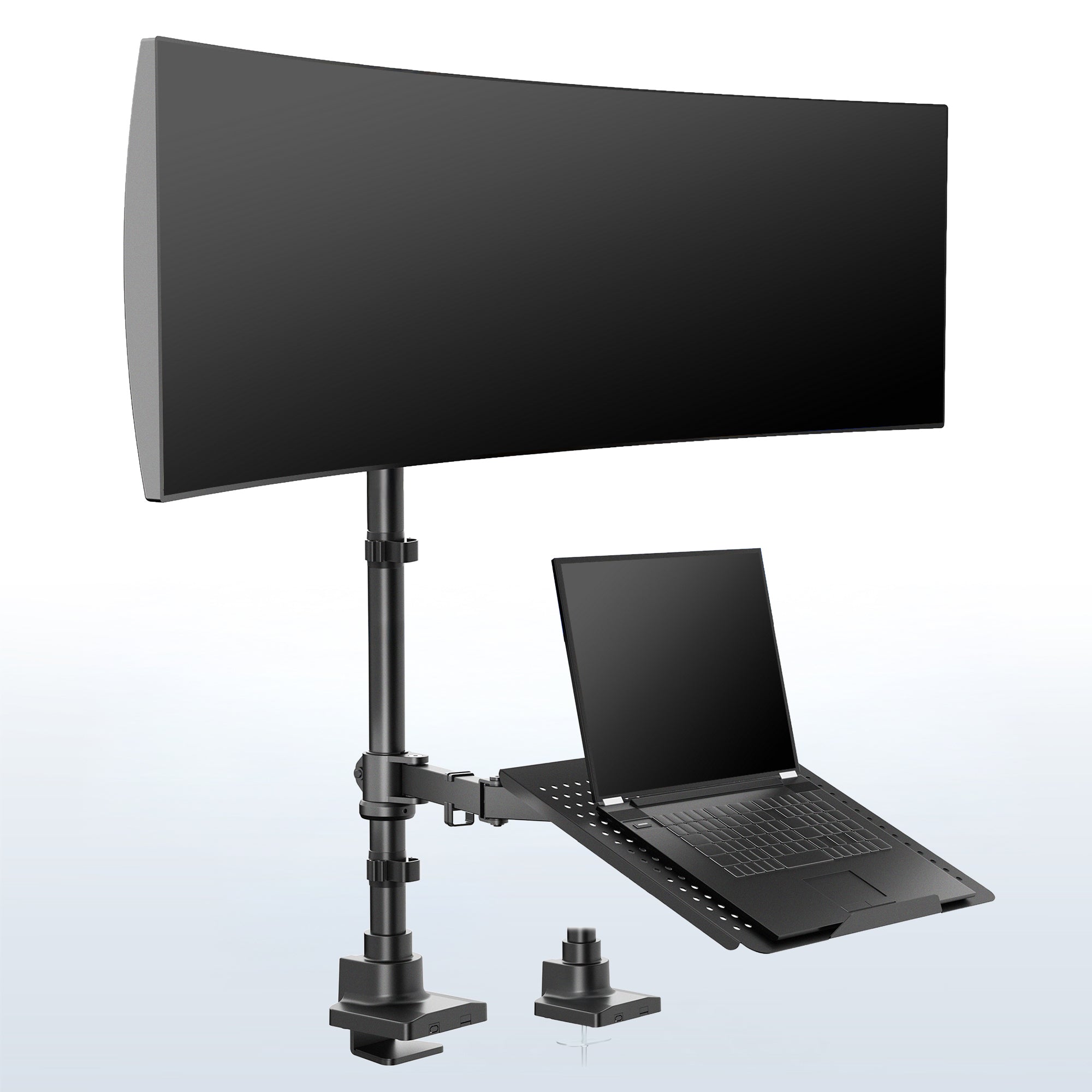Ultrawide Monitor and Laptop Extra Tall Vertical Desk Mount - Up to 49 ...