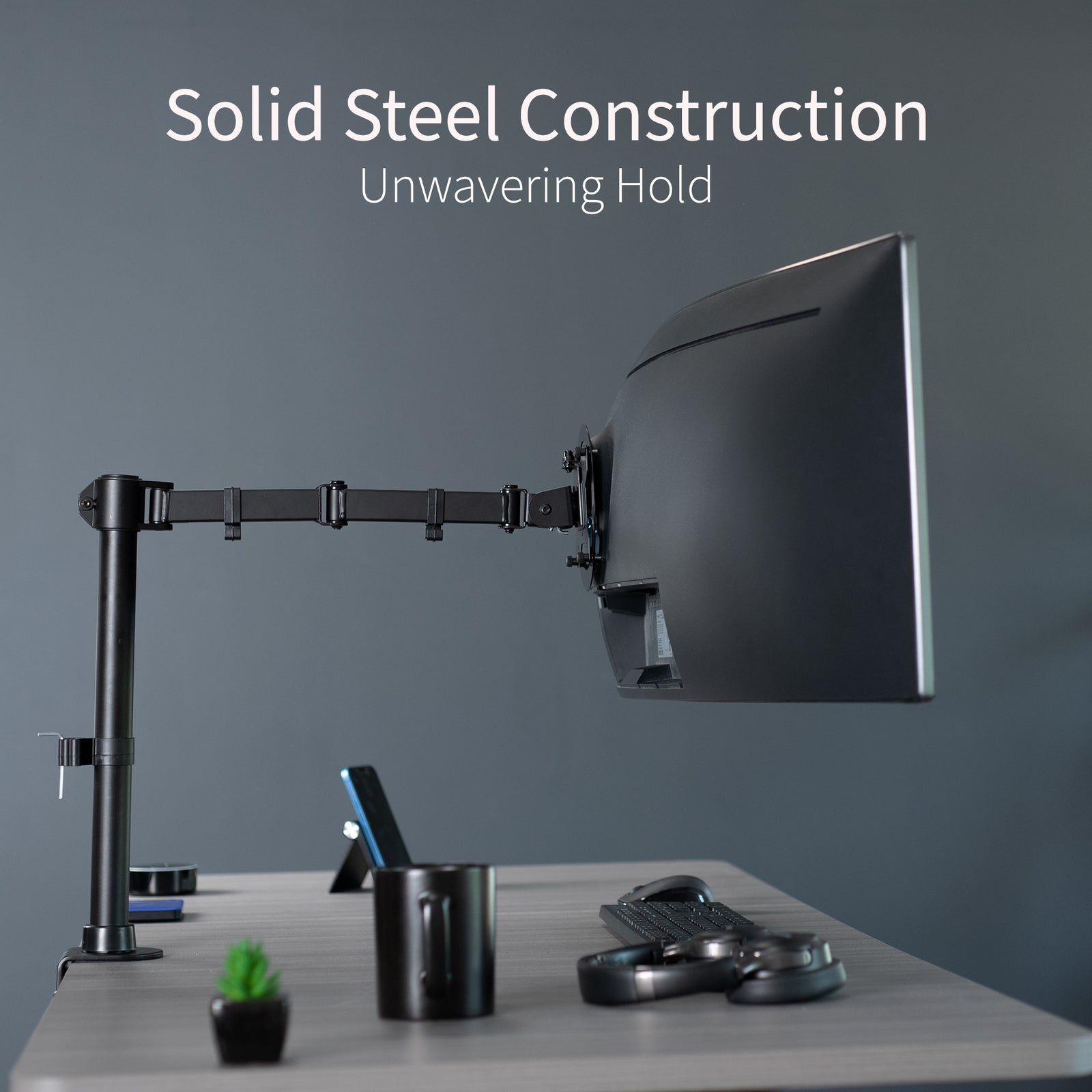 Single Ultrawide Monitor Desk Mount - Up to 45" Screens – VIVO - desk ...