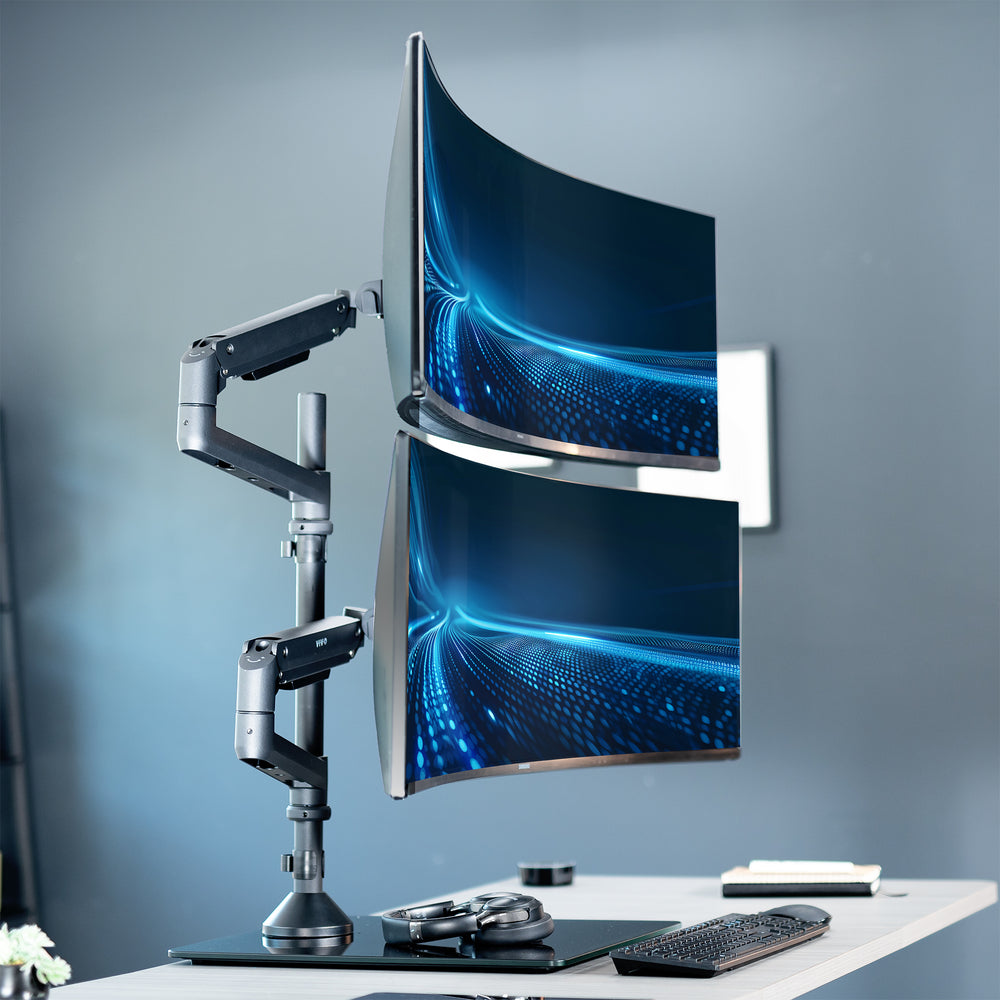Dual Ultrawide Monitor Desk Stand - Up to 49" Screens – VIVO - desk ...