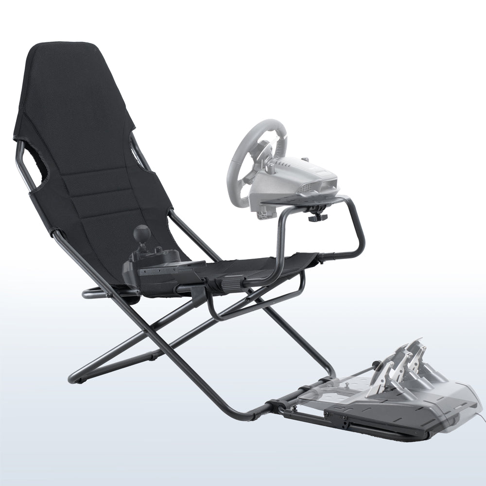 Folding Racing Simulator Cockpit – VIVO - desk solutions, screen ...