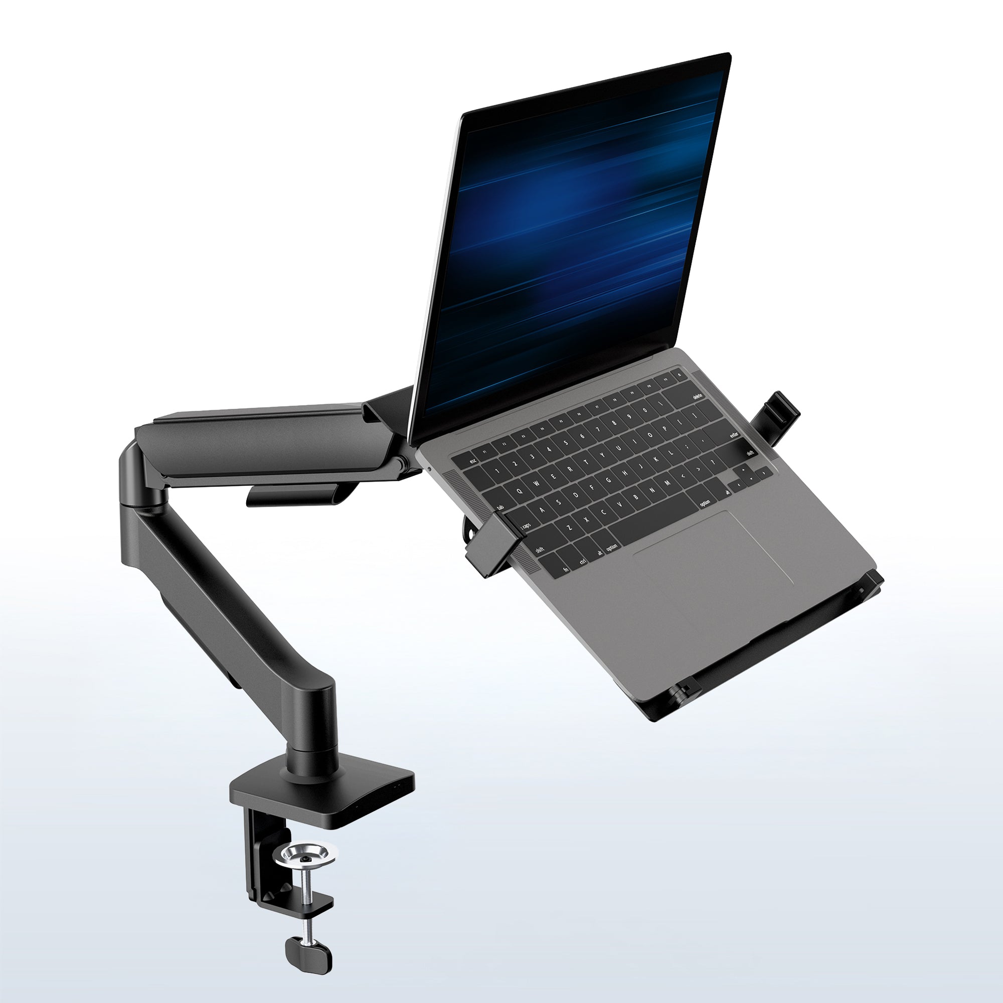 Mechanical Arm Single Laptop Desk Mount – VIVO - desk solutions, screen ...