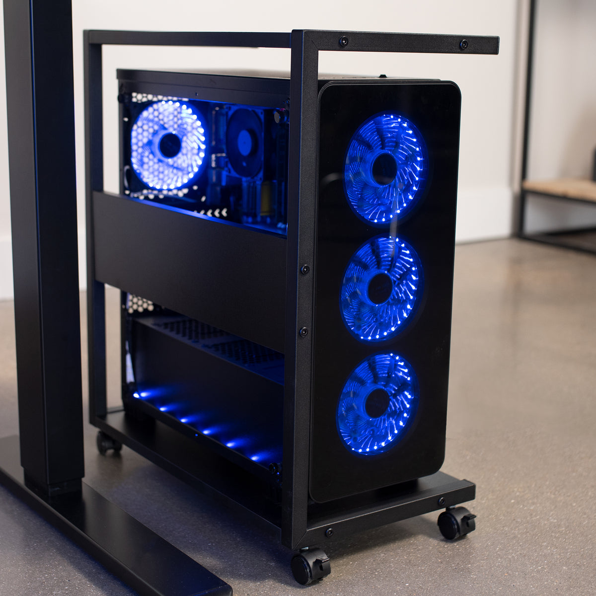 PC Cart with Storage – VIVO - desk solutions, screen mounting, and more